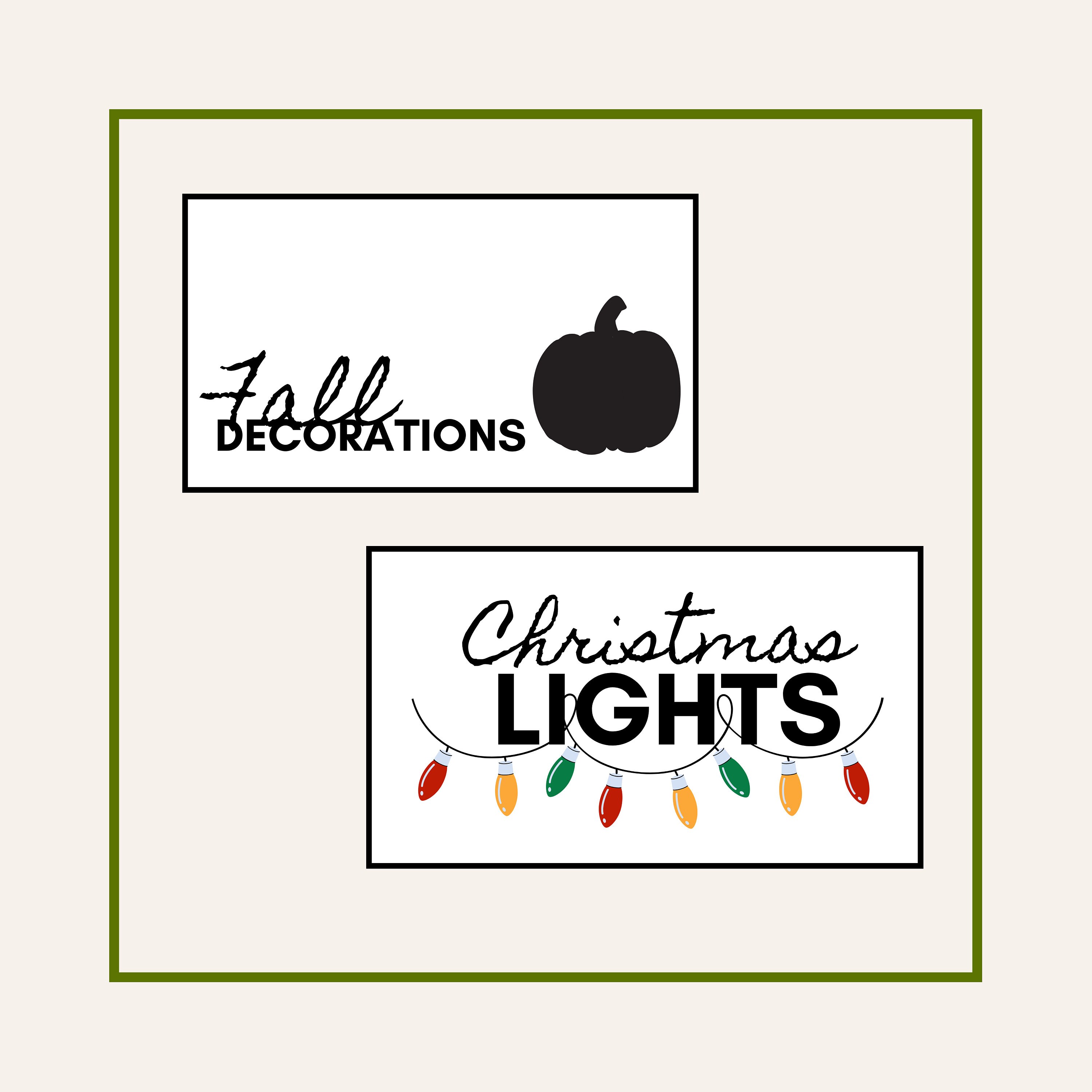 Printable Holiday Storage Labels - Etsy