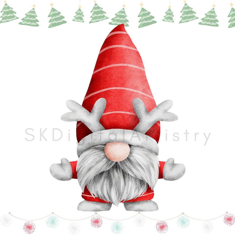 Christmas Gnome Wall Decor, Printable Set of Four - Etsy