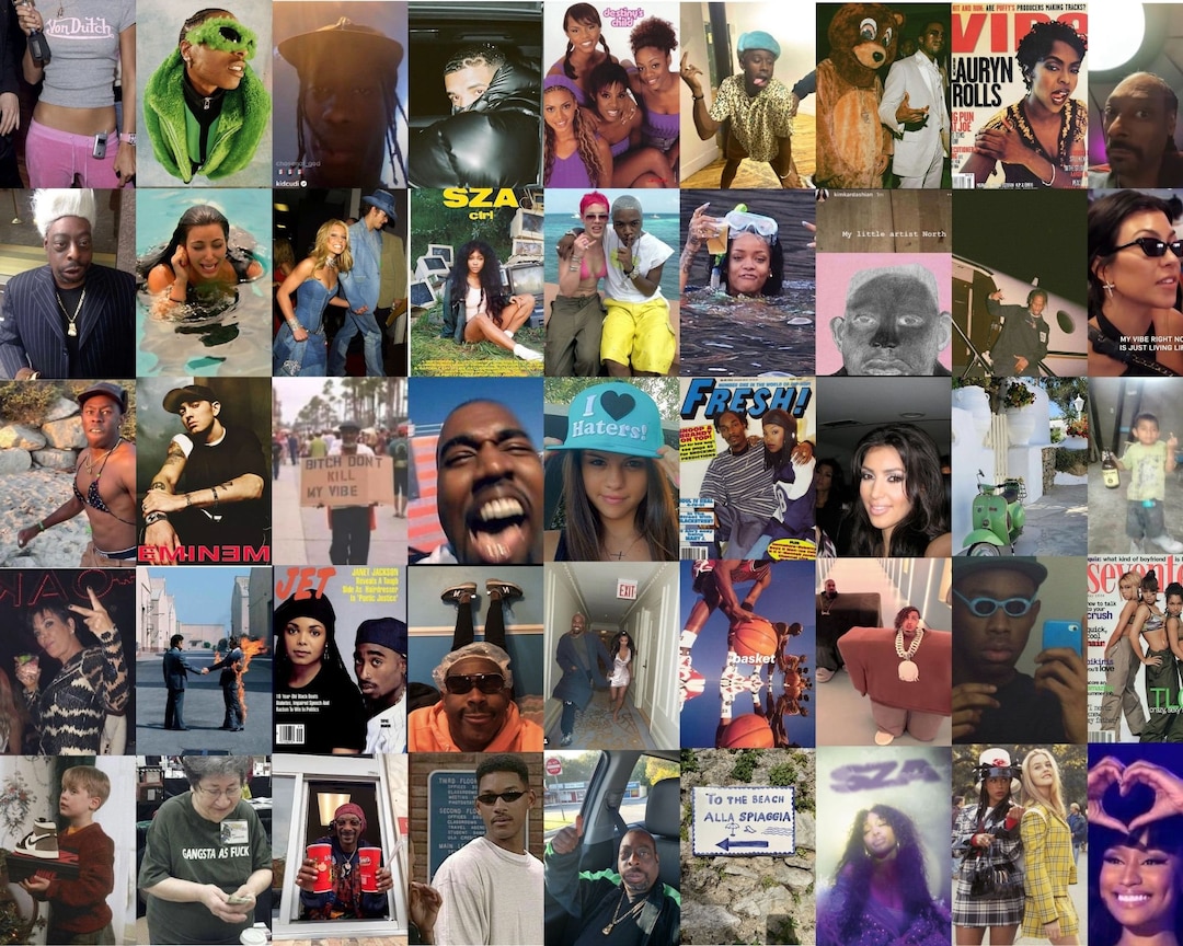 75 Pieces | Pop Culture Wall Collage | Celebrity | Memes | Meme Wall Art | Pop Culture Wall Art ...