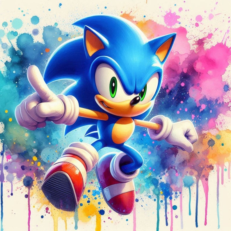 Sonic The Hedgehog, Sonic SVG, Sonic PNG, Sonic Stiker, Shadow The ...