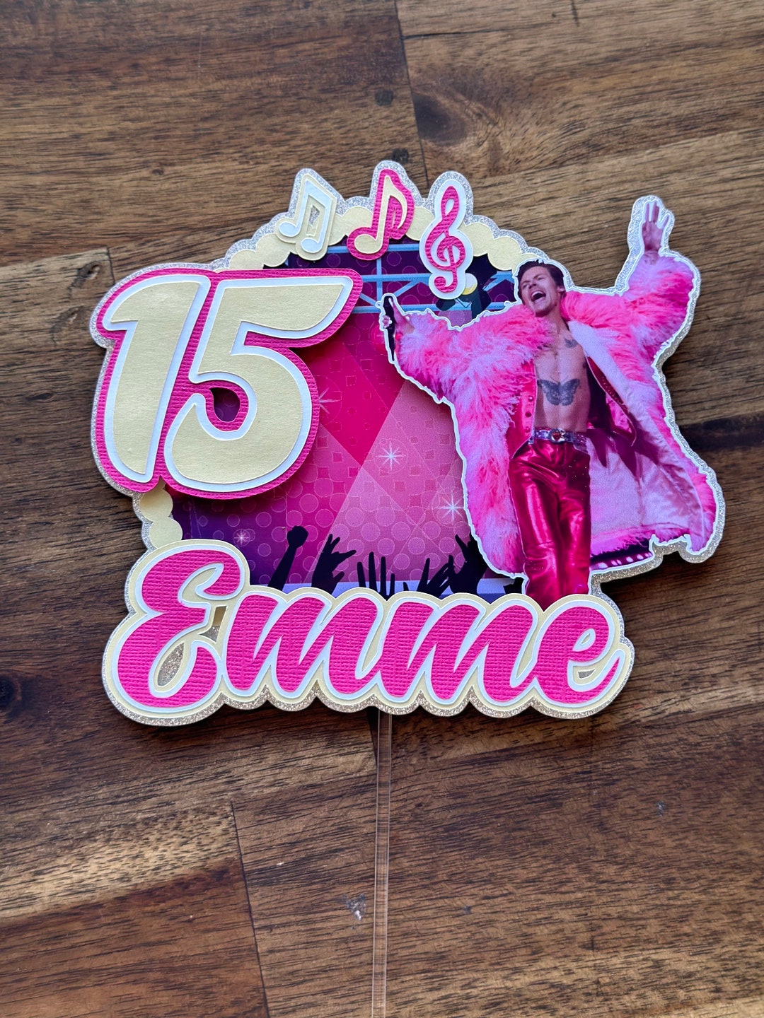 Harry Styles Cake Topper Pink - Harry Styles Birthday - Harry Styles ...