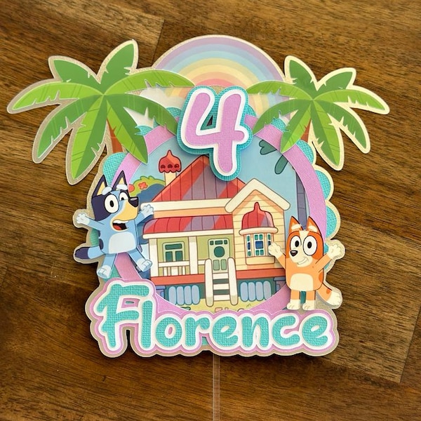 Bluey Cake Topper - Etsy Australia
