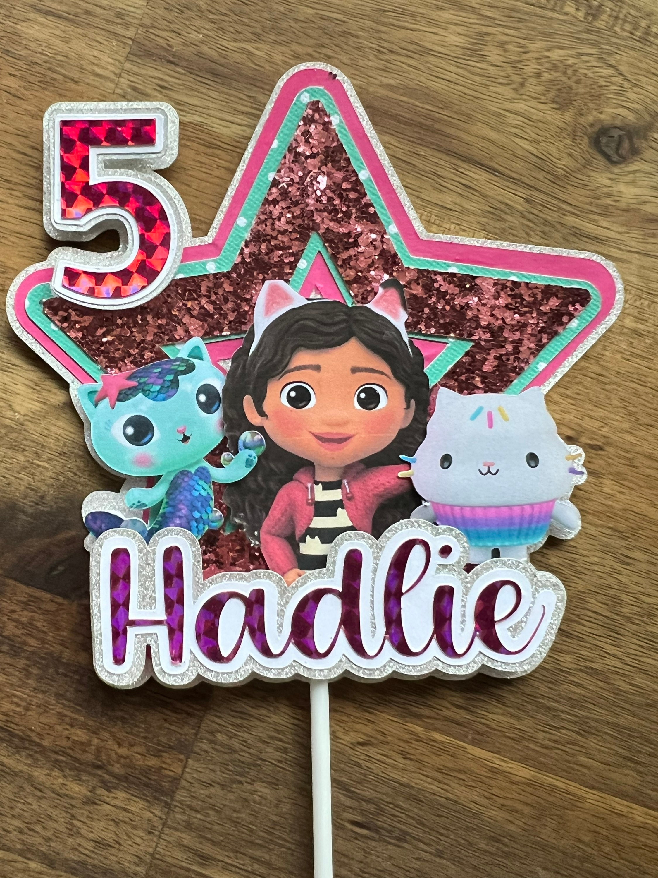 Gabby Dollhouse Theme Cake Topper Gabby Dollhousetheme - Etsy Australia