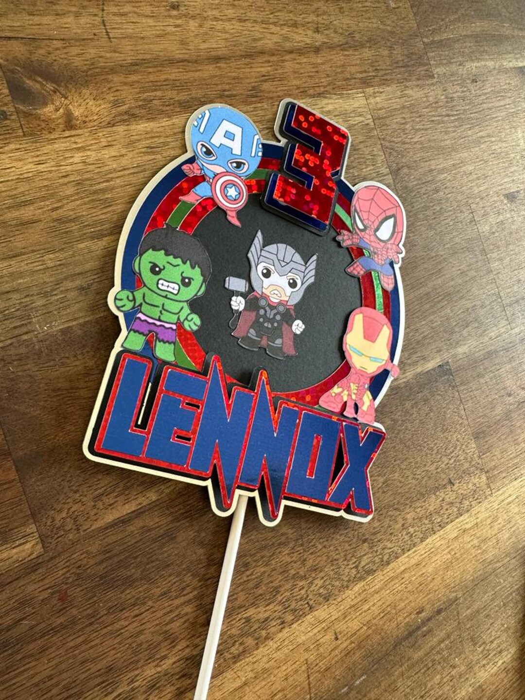 The Avengers Marvel Cake Topper the Avengers Marvel Birthday the ...