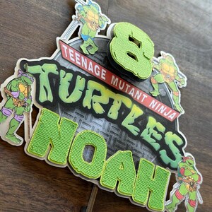 Ninja Turtles Theme Cake Topper - Ninja Turtles Theme Birthday - Ninja ...