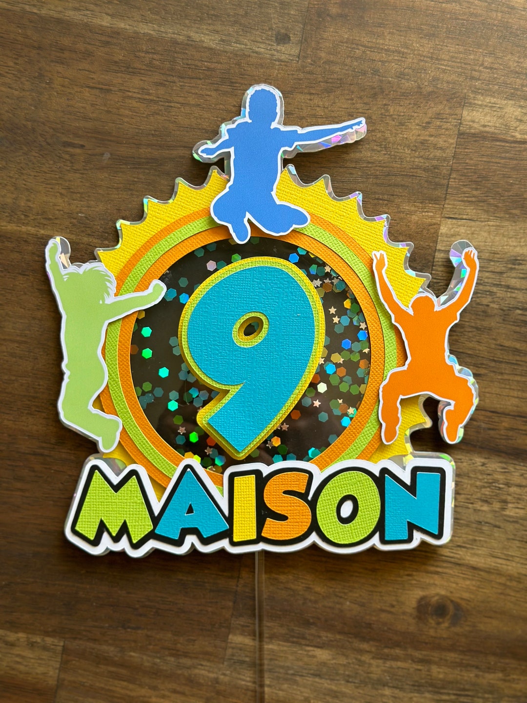 Jump Party Cake Topper - Trampoline Park Birthday - Jump Park Party ...