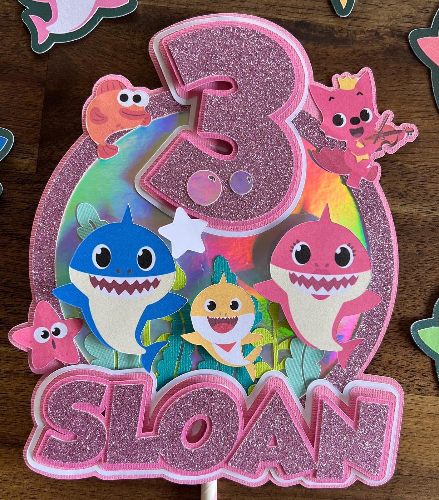 Baby Shark Cake Topper Baby Shark Birthday Baby Shark Cake - Etsy Australia