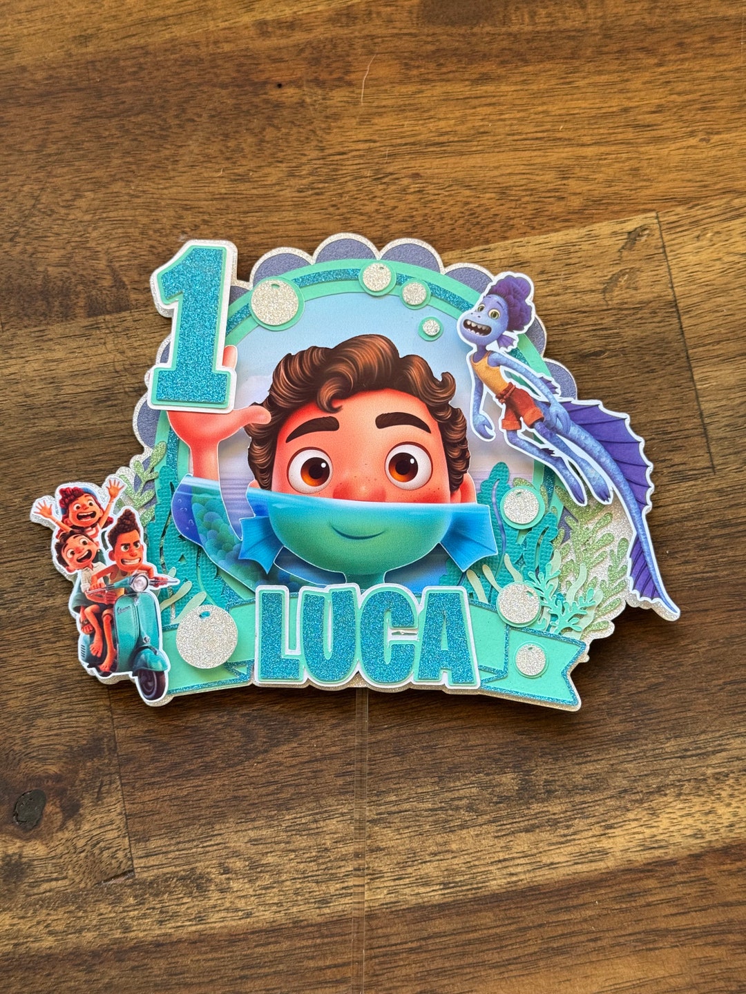 Luca Cake Topper - Luca Birthday - Luca Cake - Boy & Girl Birthday - Etsy
