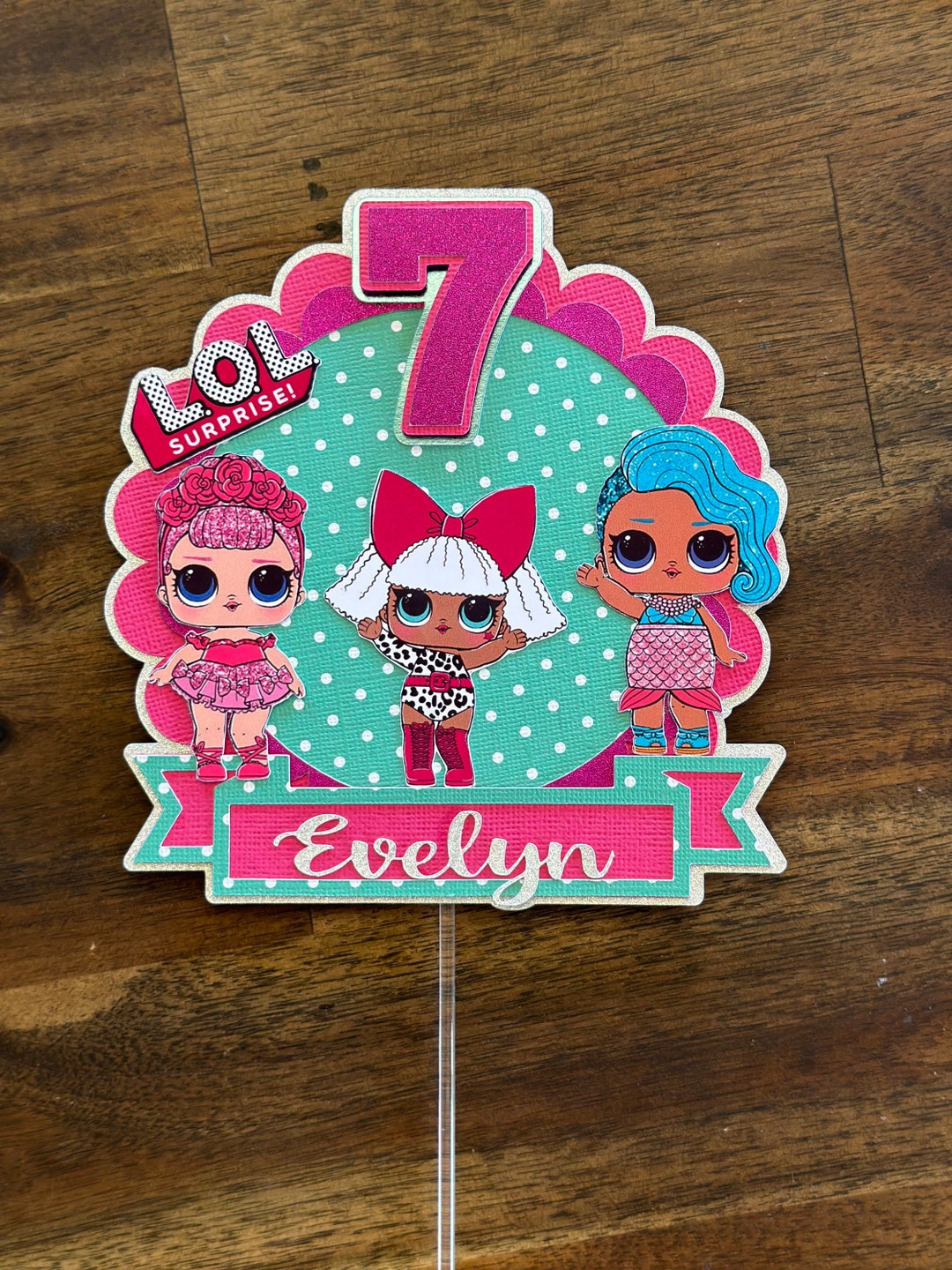 LOL Theme Cake Topper LOL Theme Birthday LOL Theme Cake Boy & Girl ...