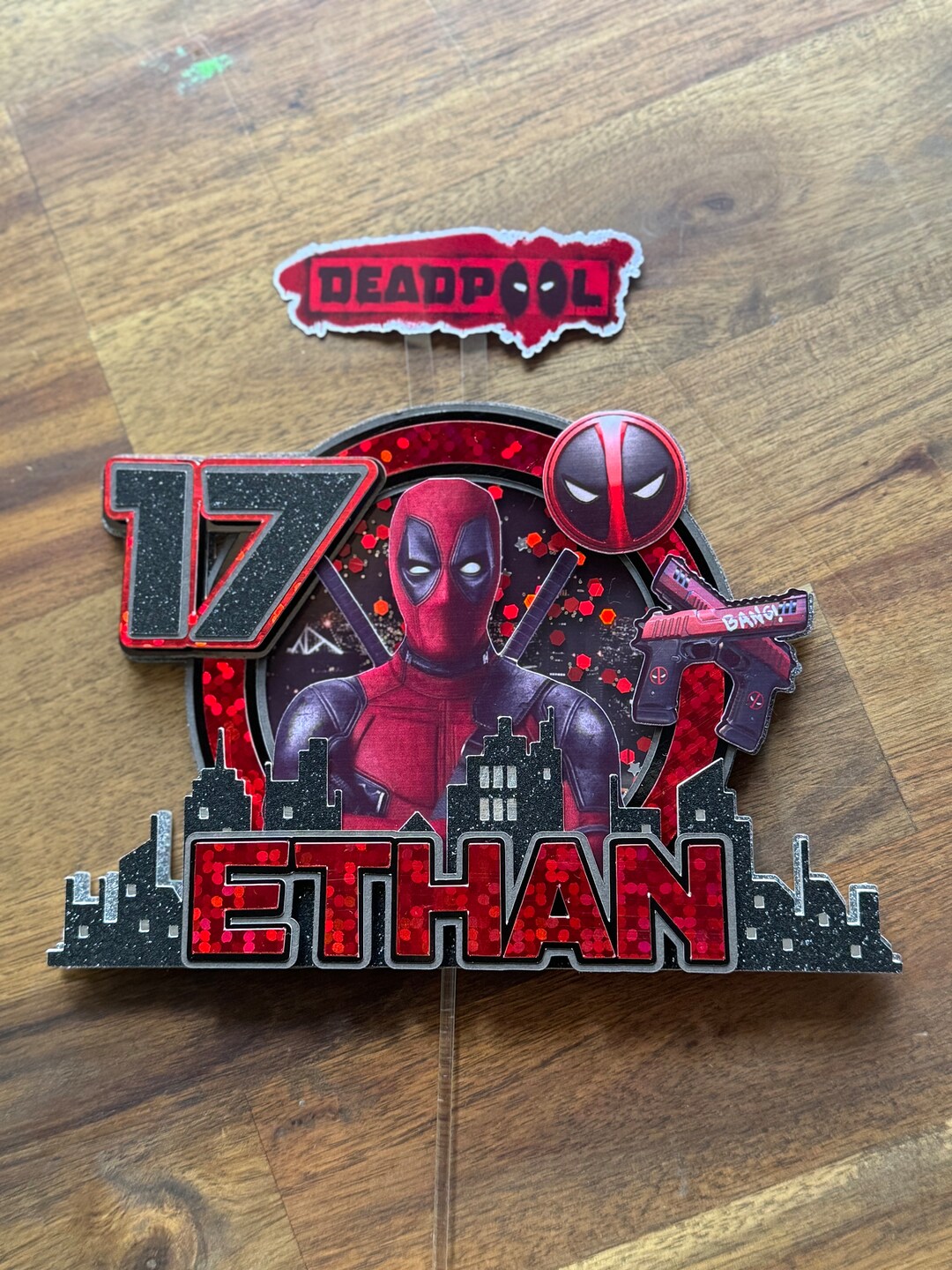 Deadpool Cake Topper - Deadpool Birthday - Deadpool Cake - Boy & Girl ...