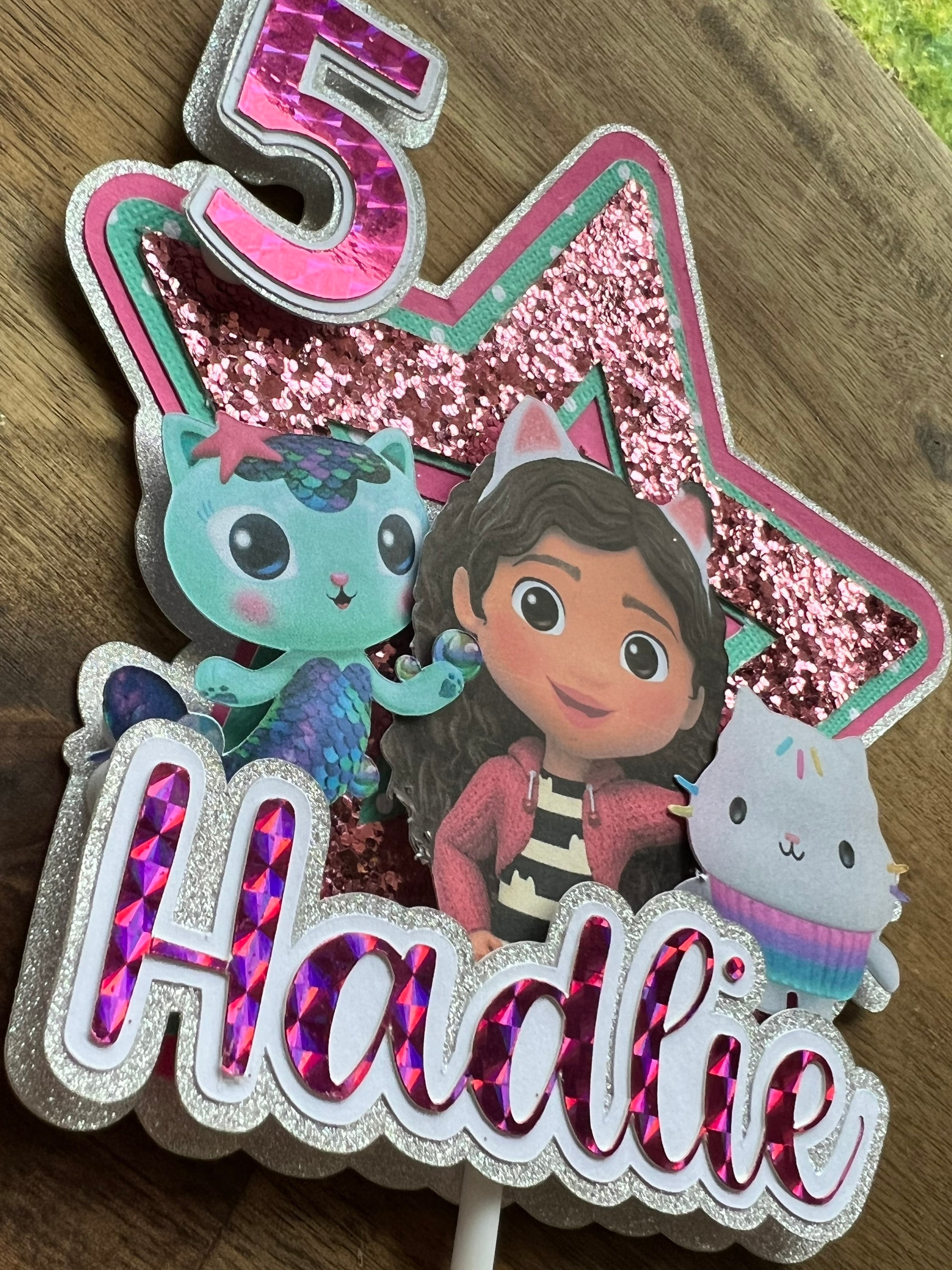 Gabby Dollhouse Theme Cake Topper Gabby Dollhousetheme - Etsy Australia