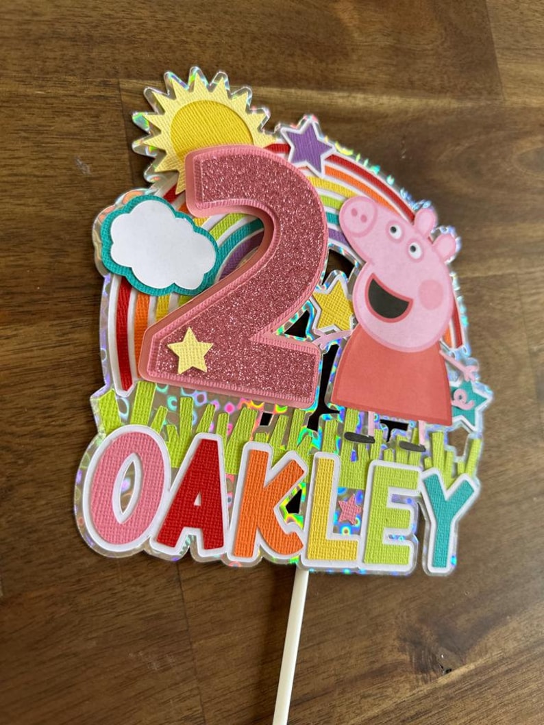 Peppa Pig Cake Topper Peppa Pig Birthday Peppa Pig Cake - Etsy Australia