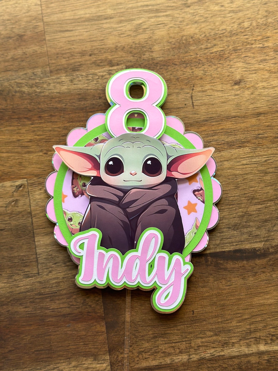 Baby Yoda Cake Topper - Grogu Birthday - Grogu Cake - Boy & Girl ...