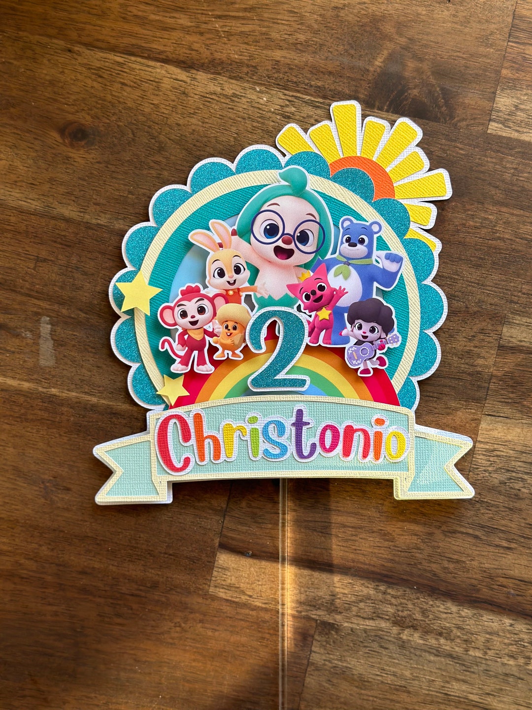 Hogi Cake Topper - Hogi Pinkfong- Hogi Birthday - Hogi Cake and Cupcake ...