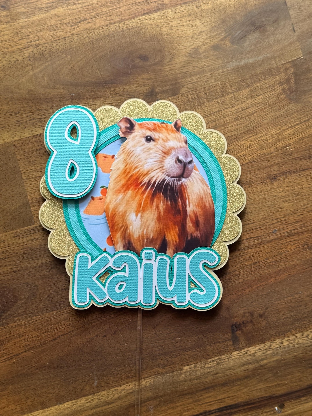 Capybara Cake Topper Capybara Birthday Capybara Cake Boy & Girl ...