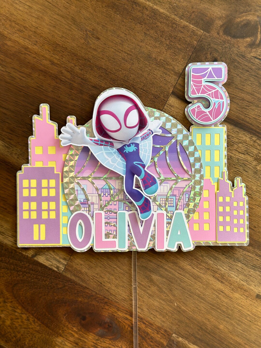 Gwen Stacy Cake Topper - Spidey and Friends - Gwen Stacy - Spiderman ...