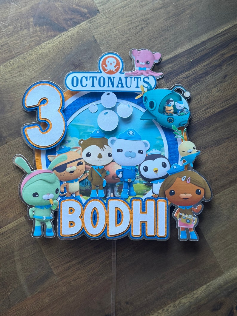 Octonauts Theme Cake Topper - Octonauts Theme Birthday - Octonauts Cake ...