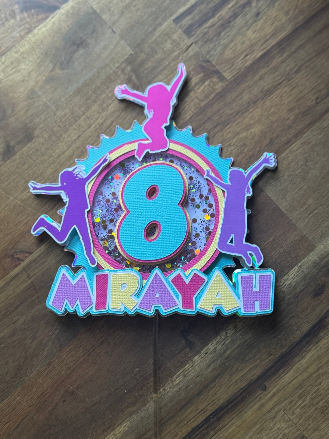 Jump Party Cake Topper - Trampoline Park Birthday - Jump Park Party ...