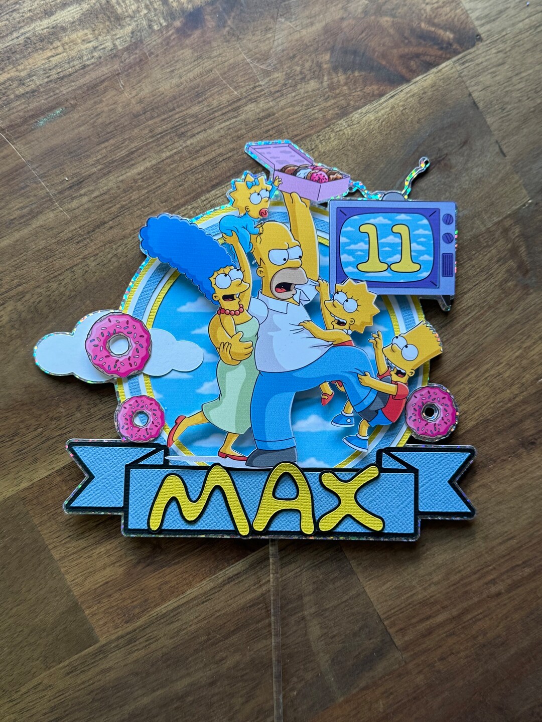 The Simpsons Cake Topper - the Simpsons Birthday - Simpsons Cake - Boy ...