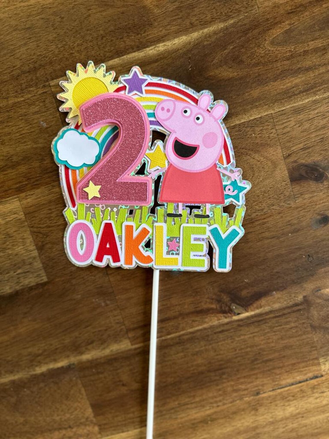 Peppa Pig Cake Topper - Peppa Pig Birthday - Peppa Pig Cake - Boy ...
