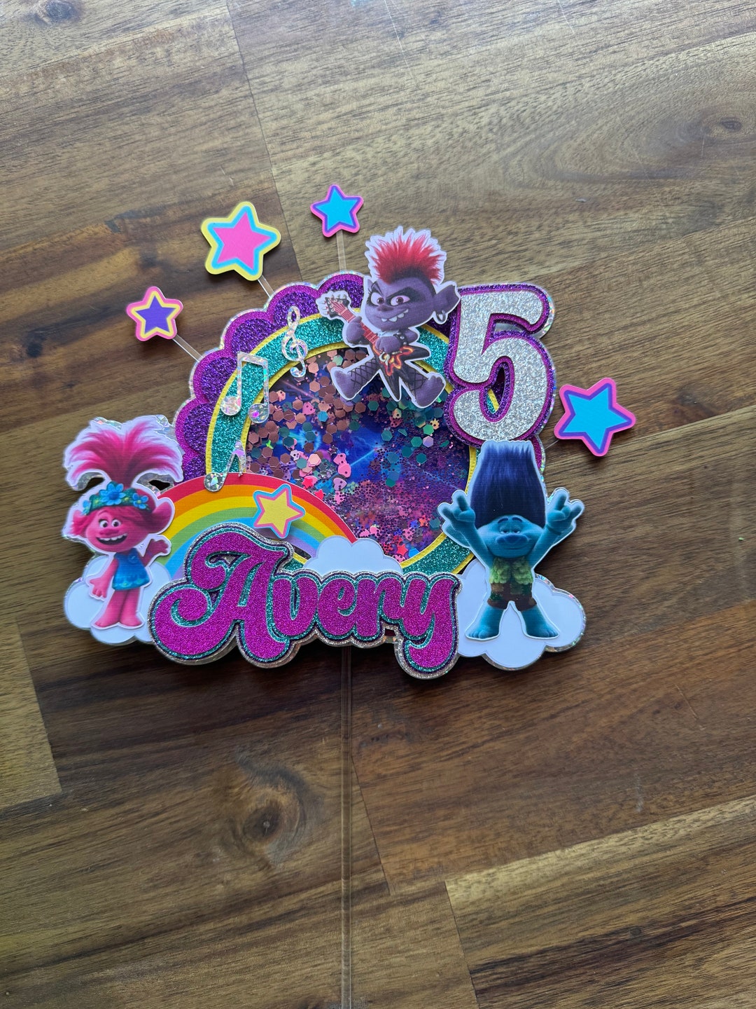Trolls Cake Topper Trolls Birthday Trolls Cake Boy & Girl Birthday ...