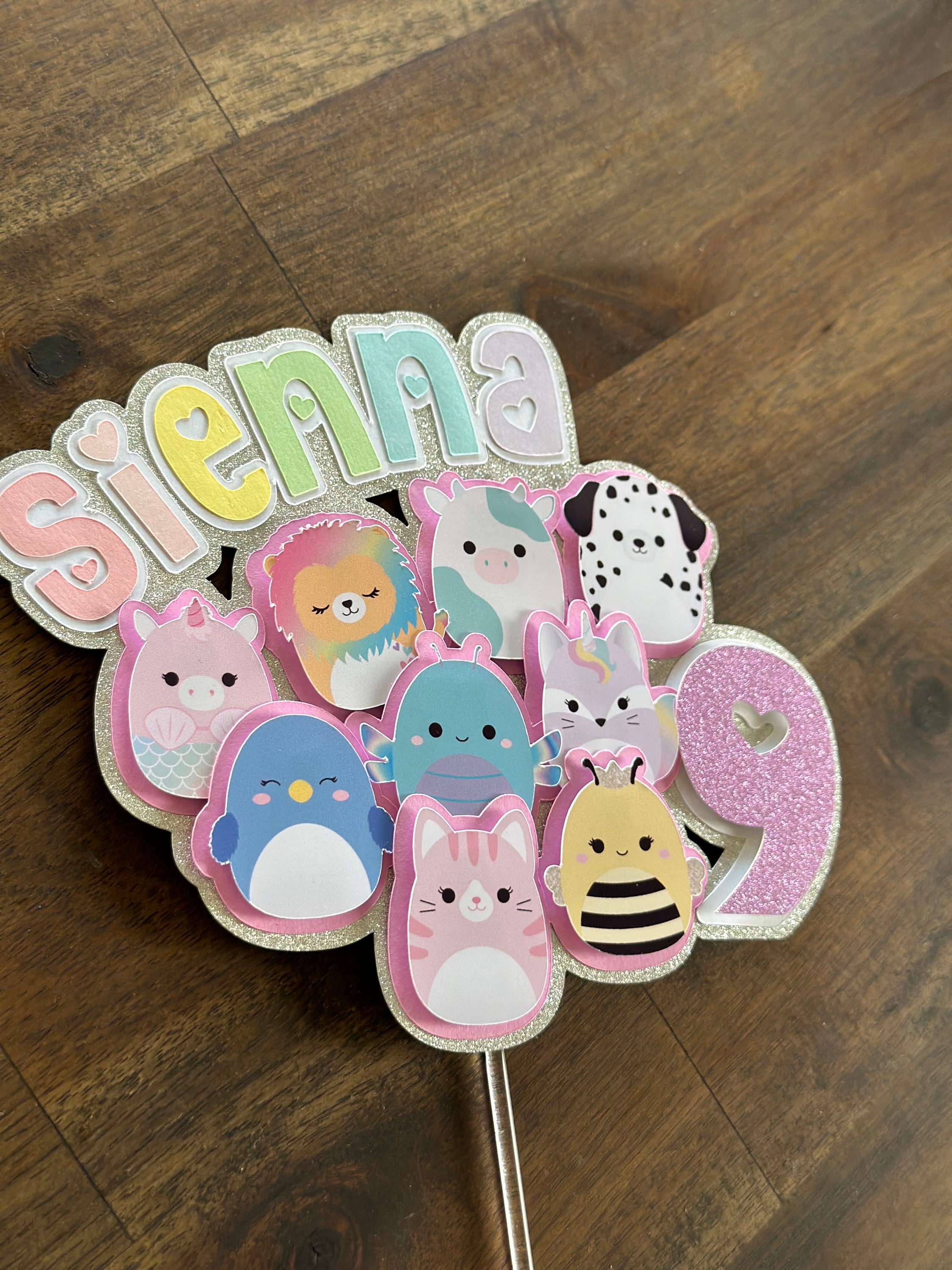 Squishmallow Theme Cake Topper Squishmallow Theme Birthday - Etsy Australia