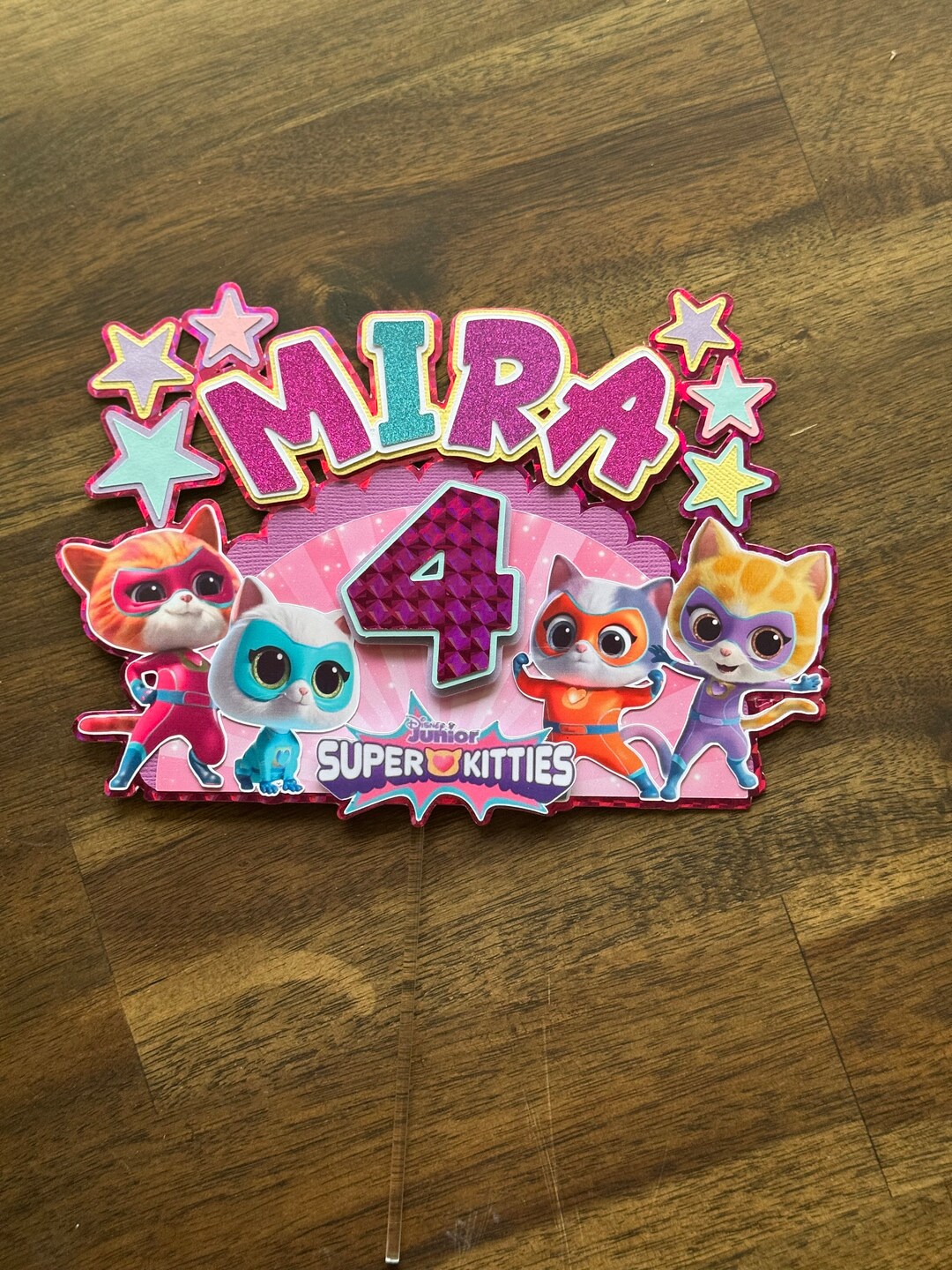 Super Kitties Cake Topper - Super Kitties Birthday - Super Kitties Cake ...