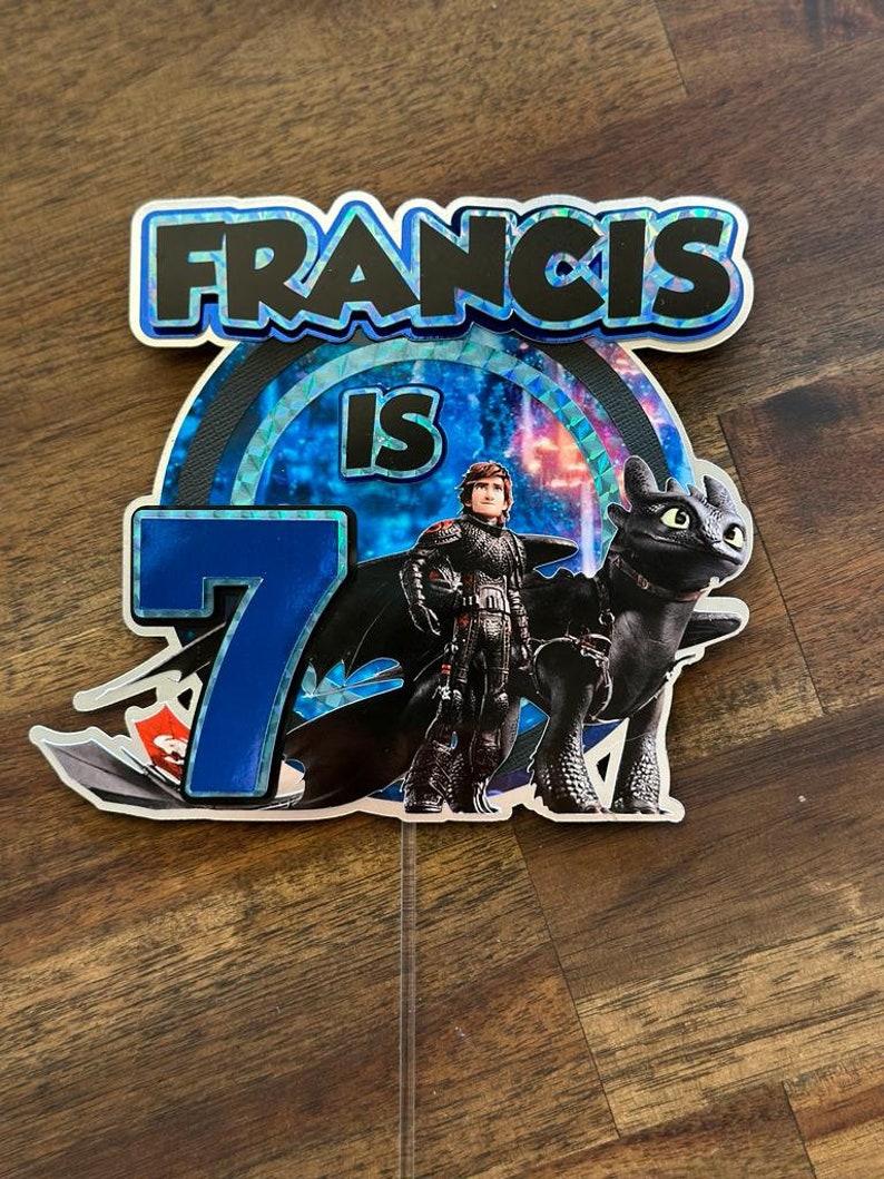 How to Train Your Dragon Cake Topper - How to Train Your Dragon ...