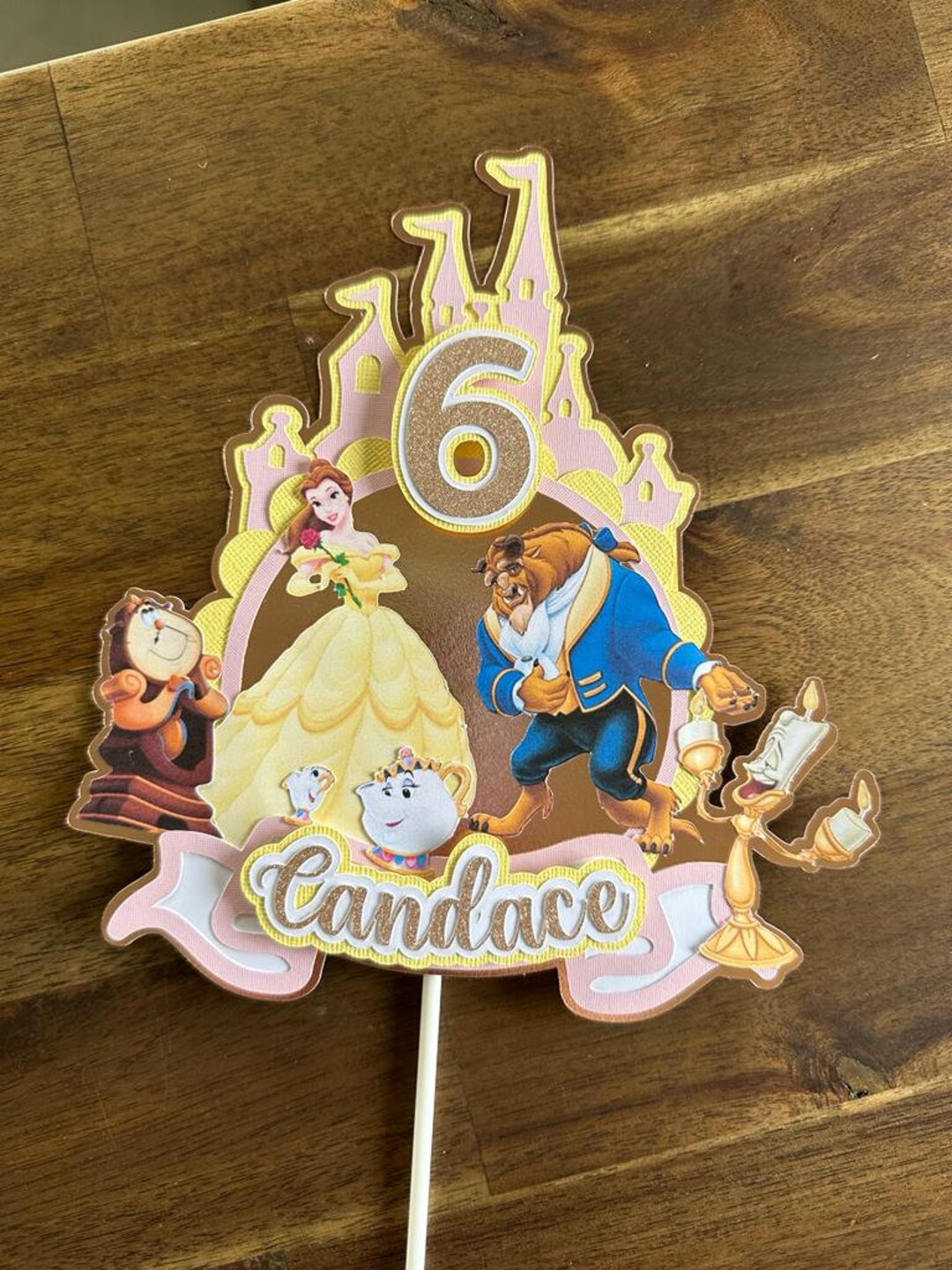 Beauty and the Beast Disney Cake Topper Beauty and the Beast - Etsy ...