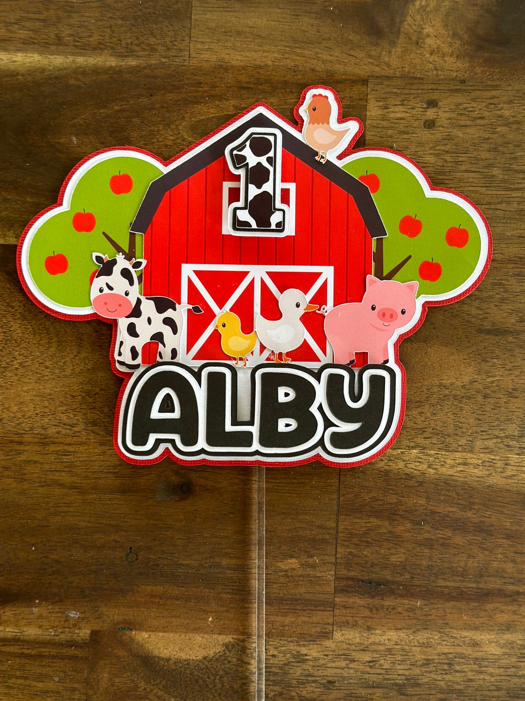 Farm Yard Cake Topper - Farm Theme Birthday - Farm Cake - Boy & Girl ...