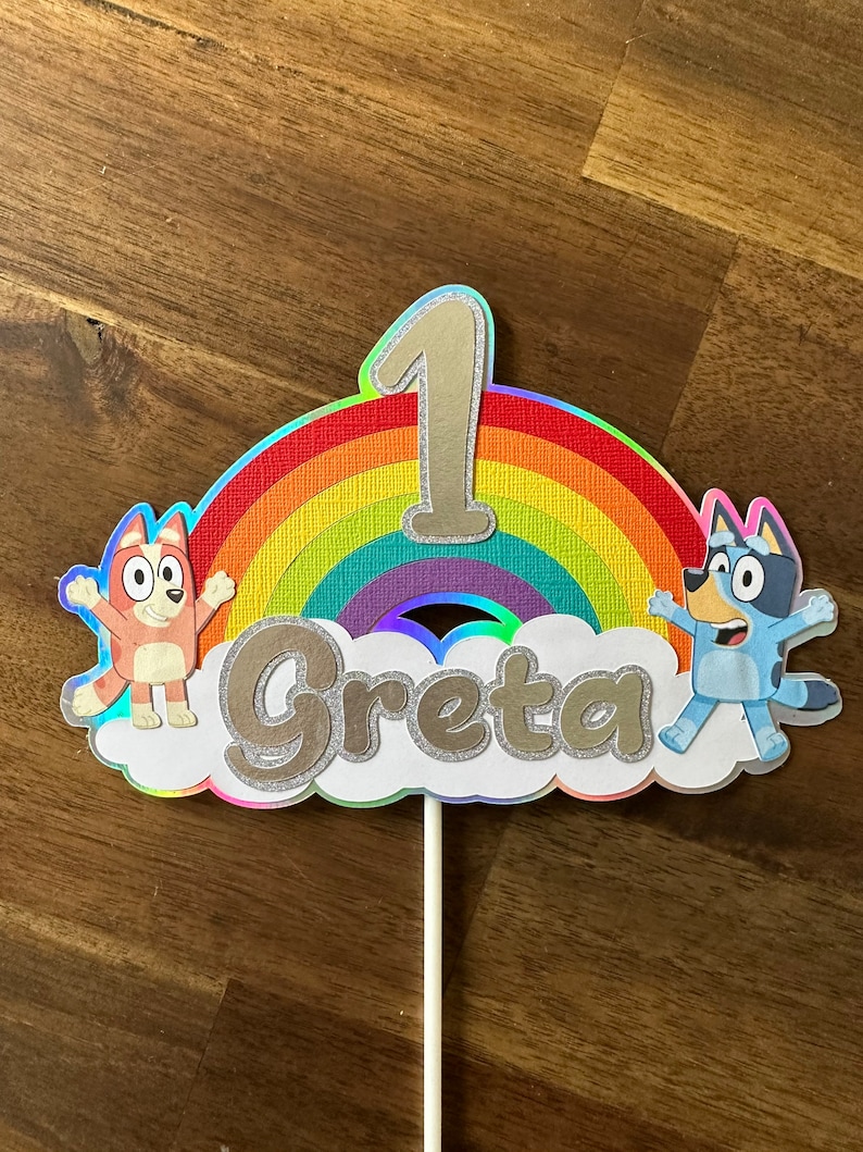 Bluey Cake Topper Bluey Birthday Bluey Cake Boy & Girl - Etsy Australia