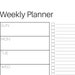 Minimalist Weekly Planner - Etsy