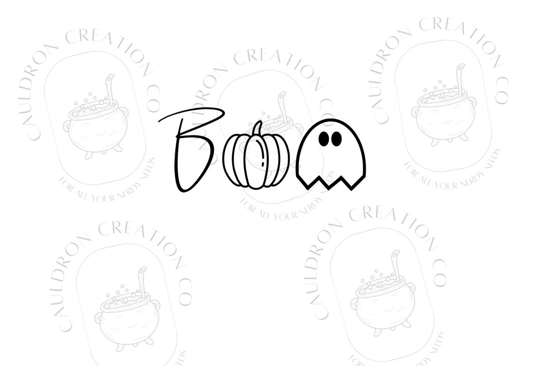 Boo SVG File, Cute Halloween SVG File - Etsy