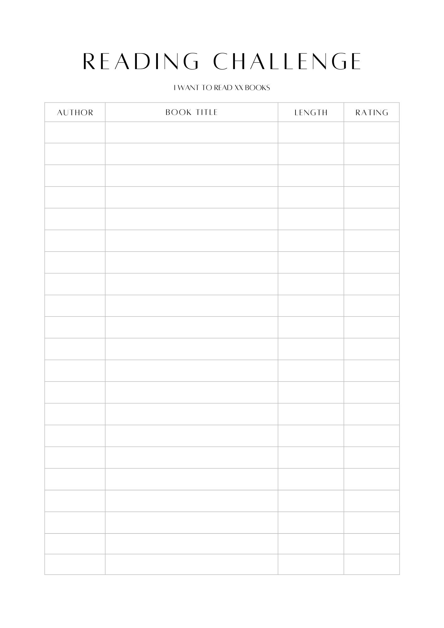 Digital & Printable Book Journal, Reading Journal, Reading List ...