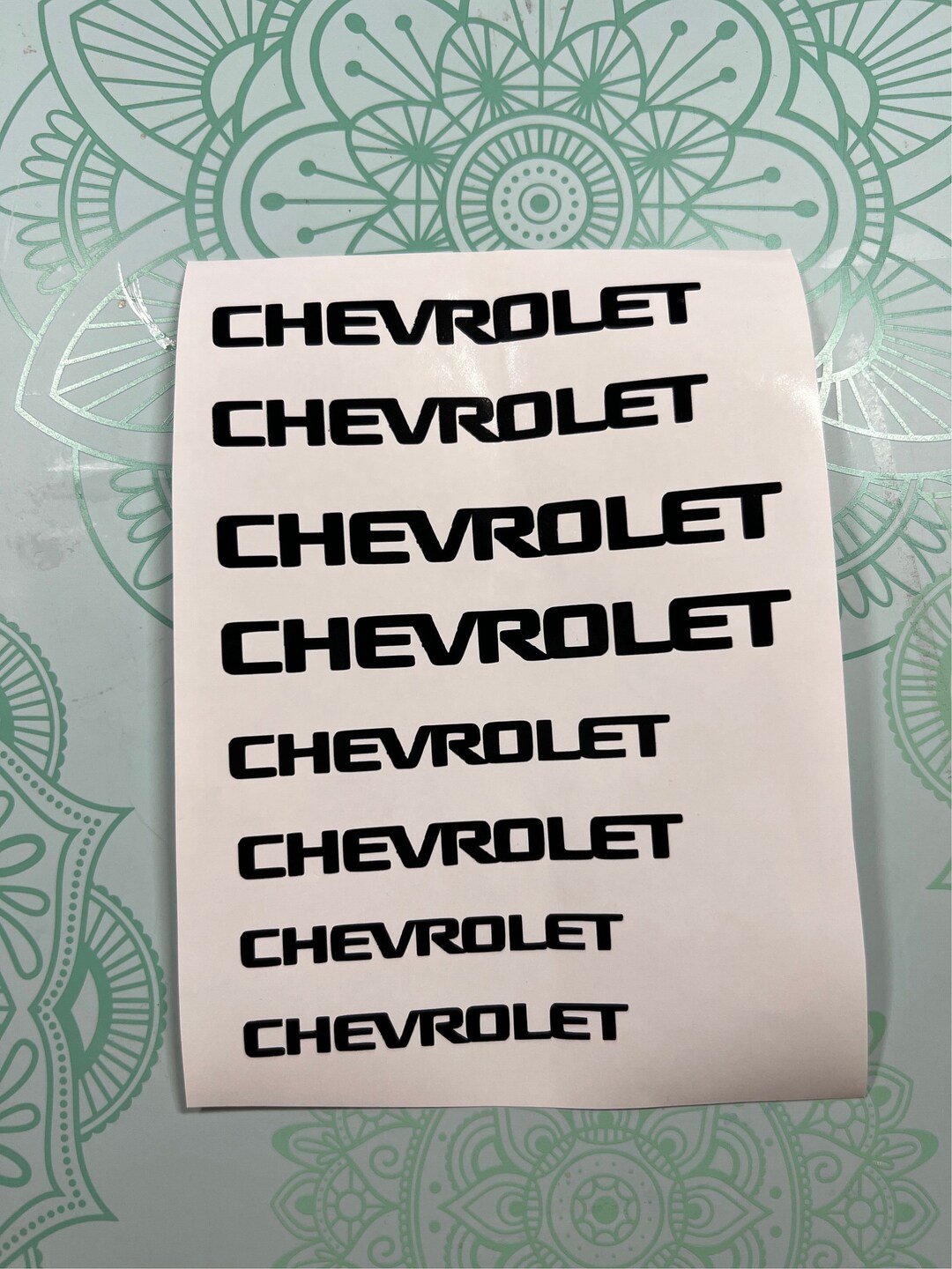 Chevrolet Brake Caliper Decals Chevrolet Brake Vinyl - Etsy