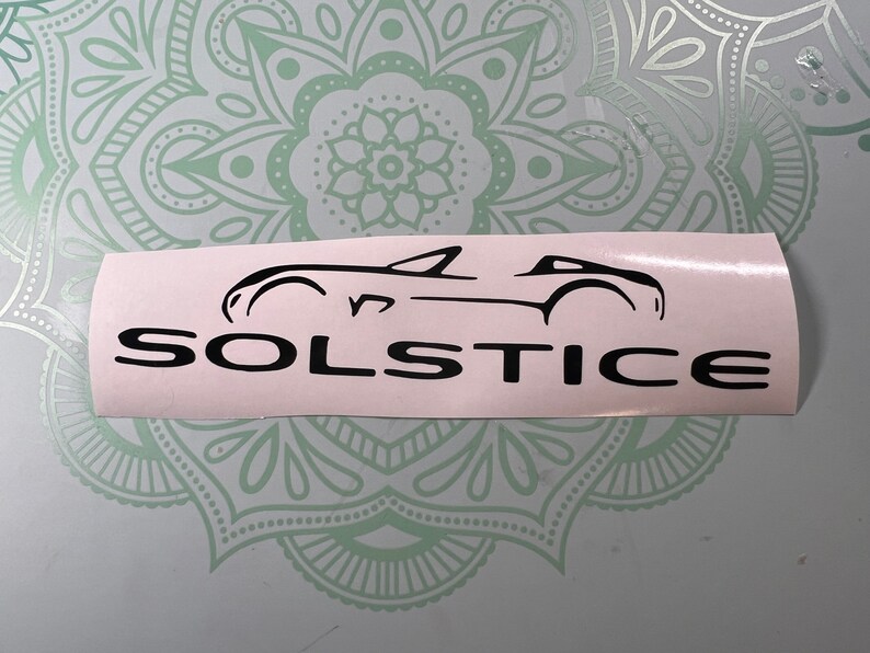Pontiac Solstice Logo Vinyl Sticker - Etsy