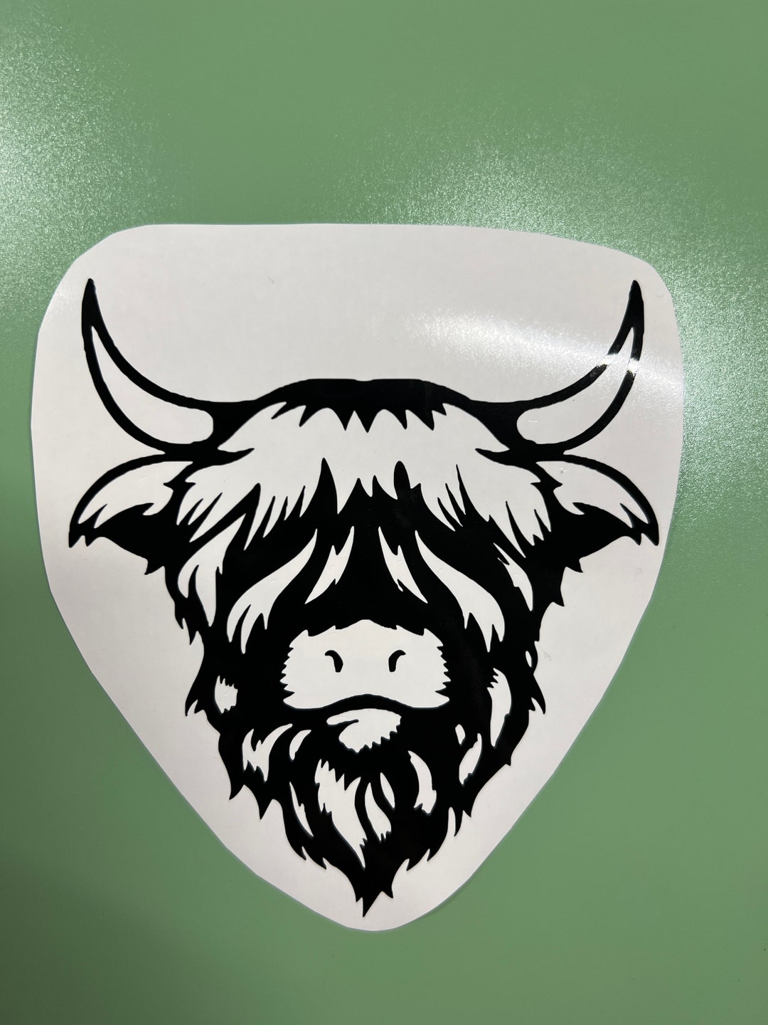 Highland Cow Decal Cute Western Cow Sticker - Etsy