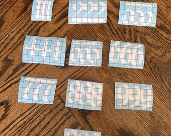 Window Number Sticker - Etsy