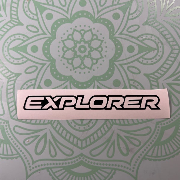 Ford Explorer Decal - Etsy