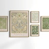 Vintage Garden Wall Art Framed Horizontal Painting Print Green Elegant Wall Art Cottagecore Wall ...