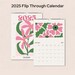2025 Pink Pastel Wall Calendar, Coquette Preppy Decor, Cute Girly Dorm ...