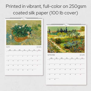 2025 Art Wall Calendar, Flip-through Art Calendar, Fillable Monthly ...