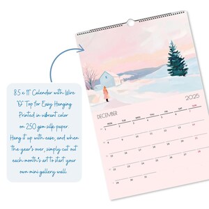 2025 Pastel Wall Calendar Artsy Wall Calendar Watercolor Art Monthly ...