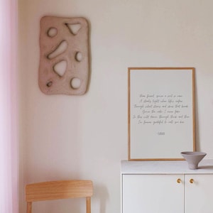 Custom Poem Print, Poetry Poster Custom, Sentimental Wall Decor ...