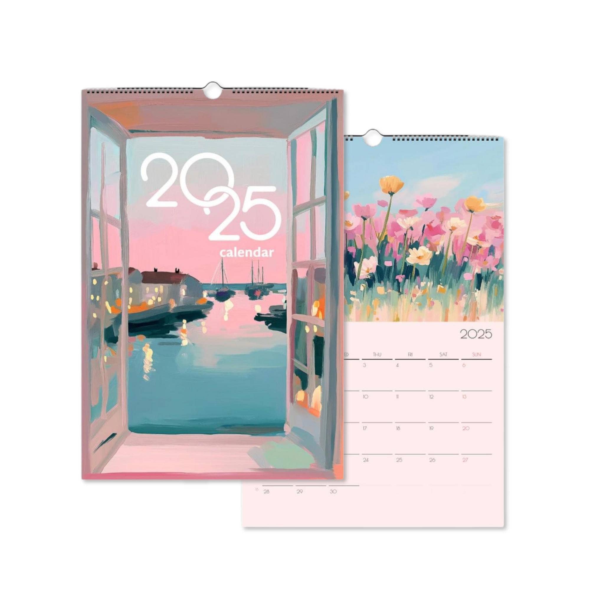 2025 Pastel Wall Calendar Artsy Wall Calendar Watercolor Art Monthly ...