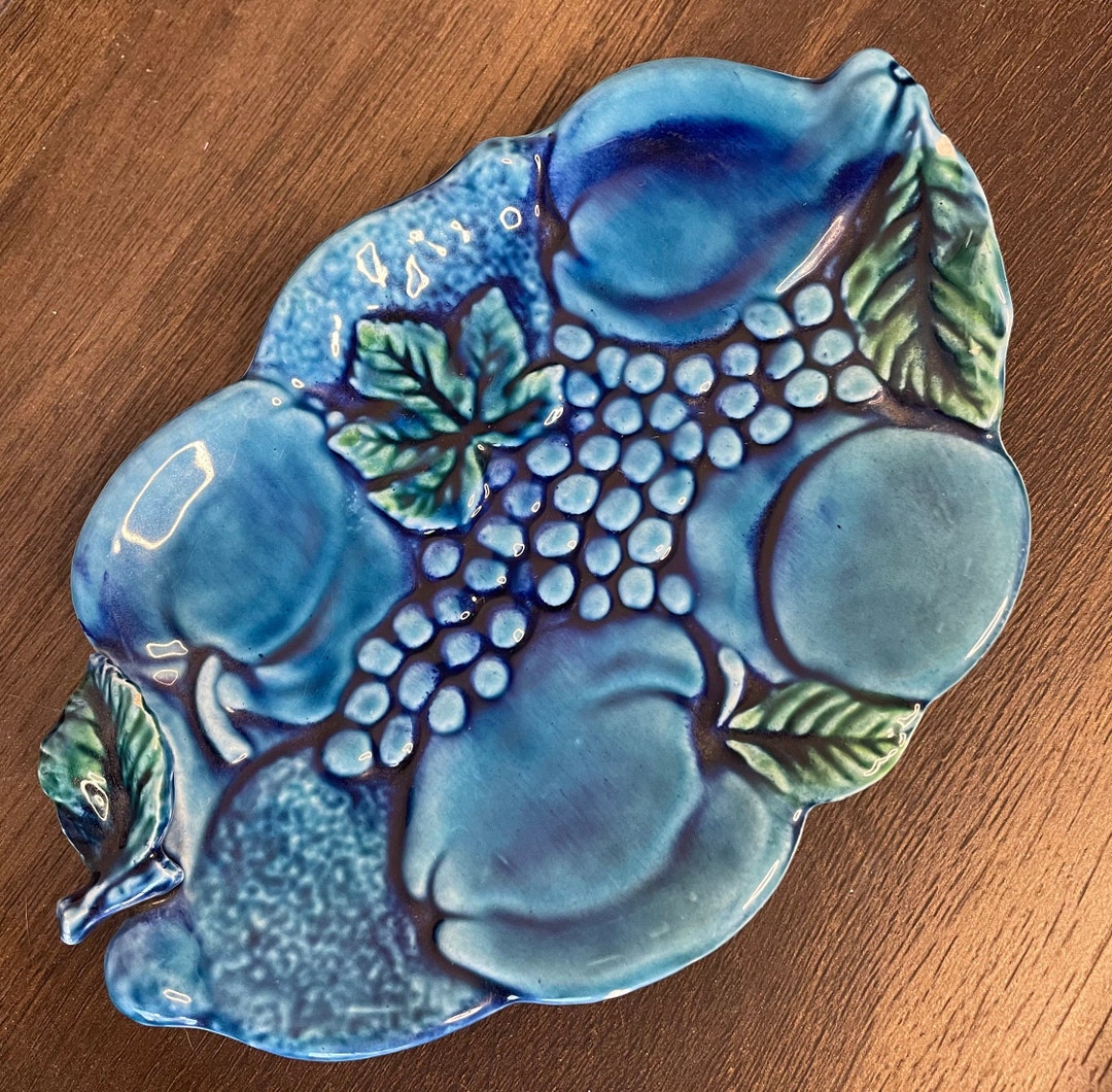 INARCO Blue Mood Indigo Plate - Etsy