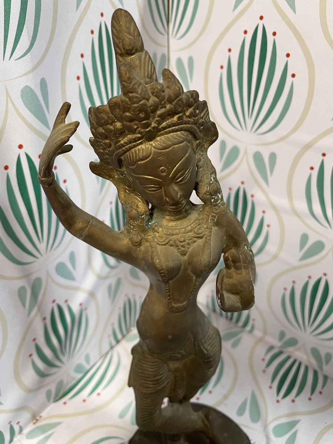 Vintage Brass Maya Devi Buddhist Statue 10” - Etsy
