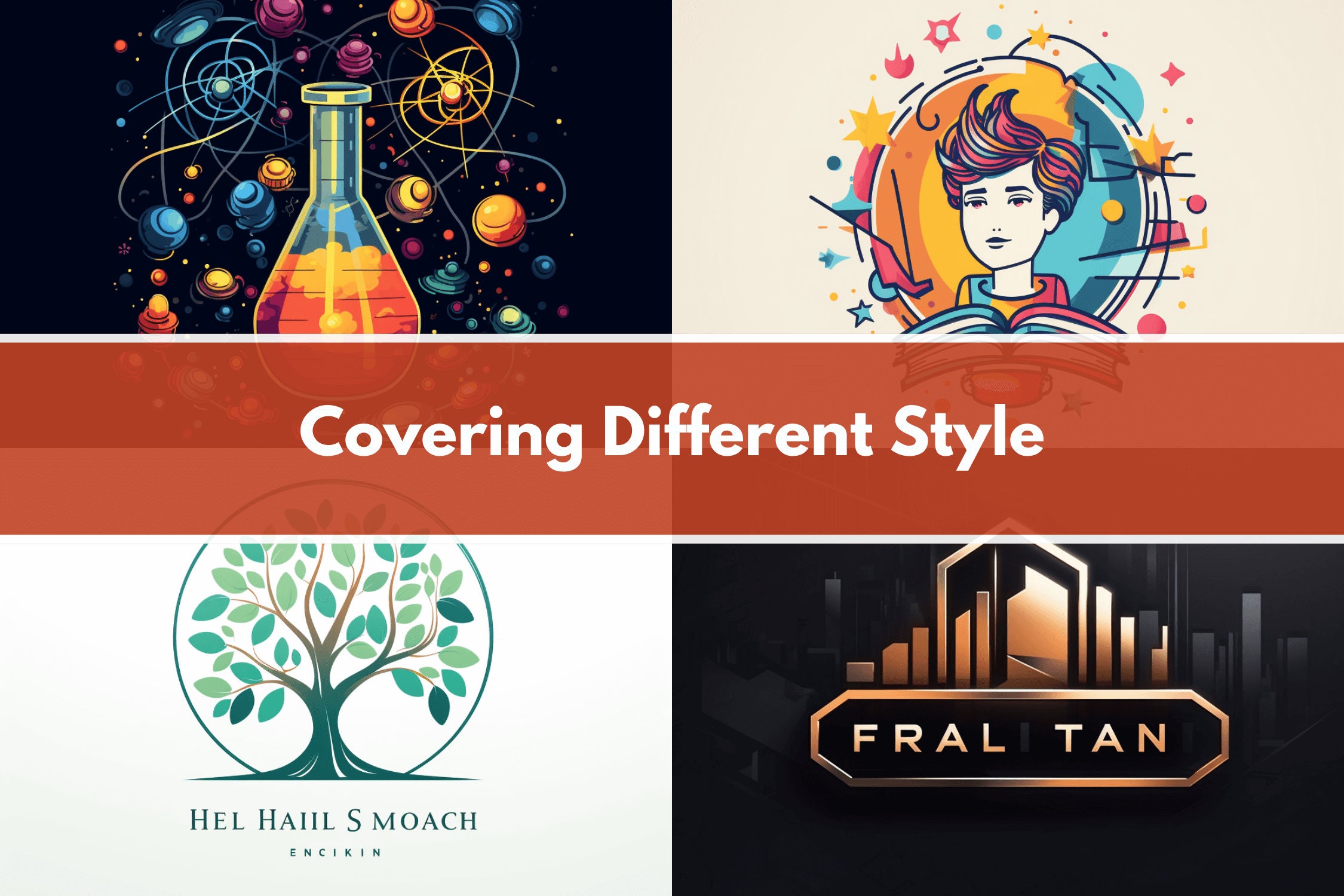 100 Midjourney Logo Design Prompts AI Art Prompts POD Designs Digital ...