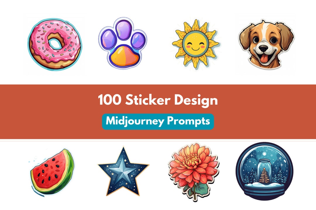 100 Sticker Design Prompts | Cute and Kawaii Style | AI Art Prompts ...