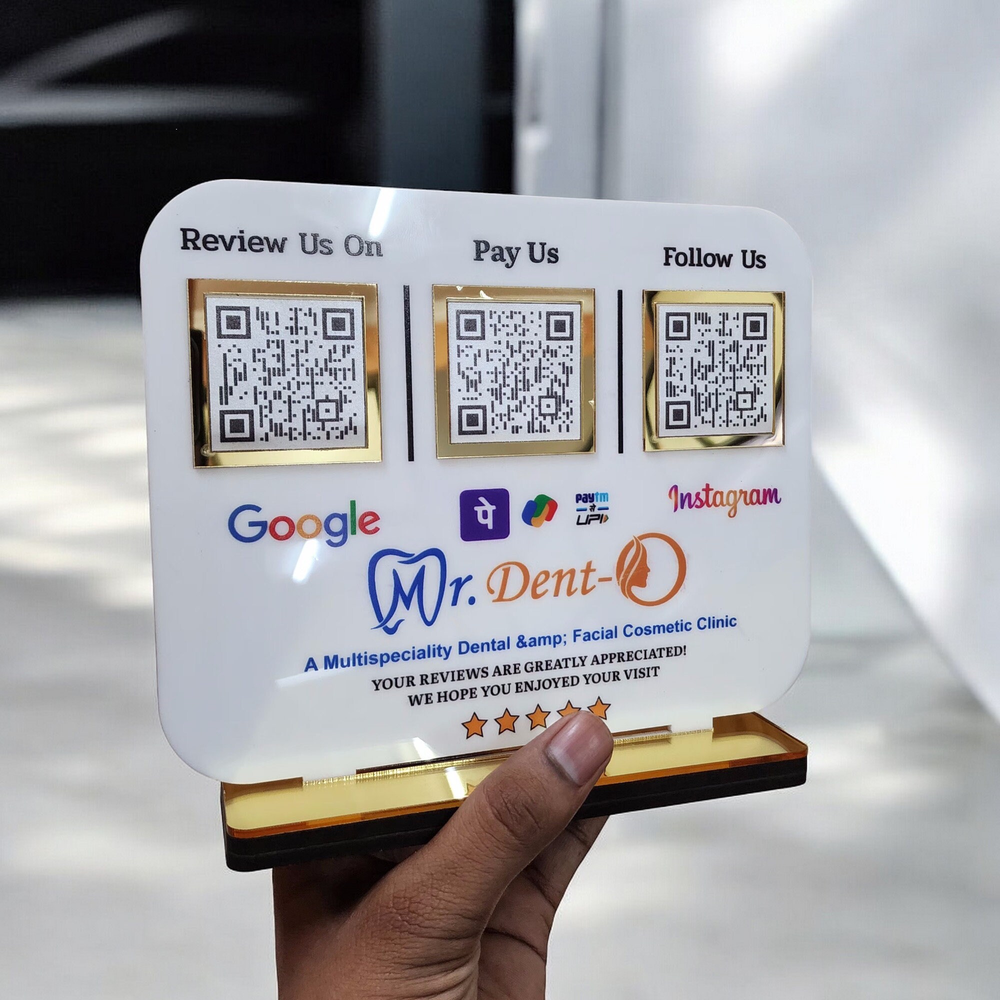 NFC Multi QR Code Business Social Media Sign | Payment Sign | Custom ...